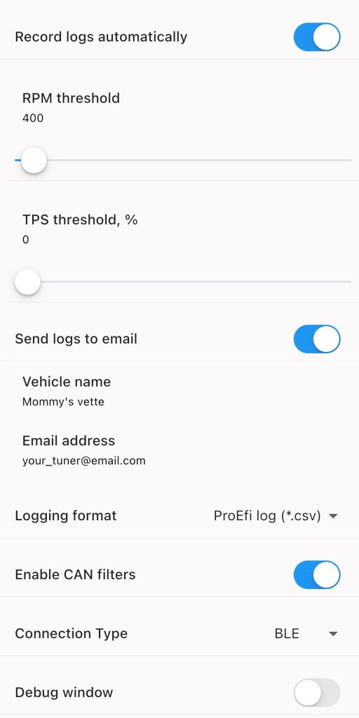 Bluetooth Logger – Pro EFI