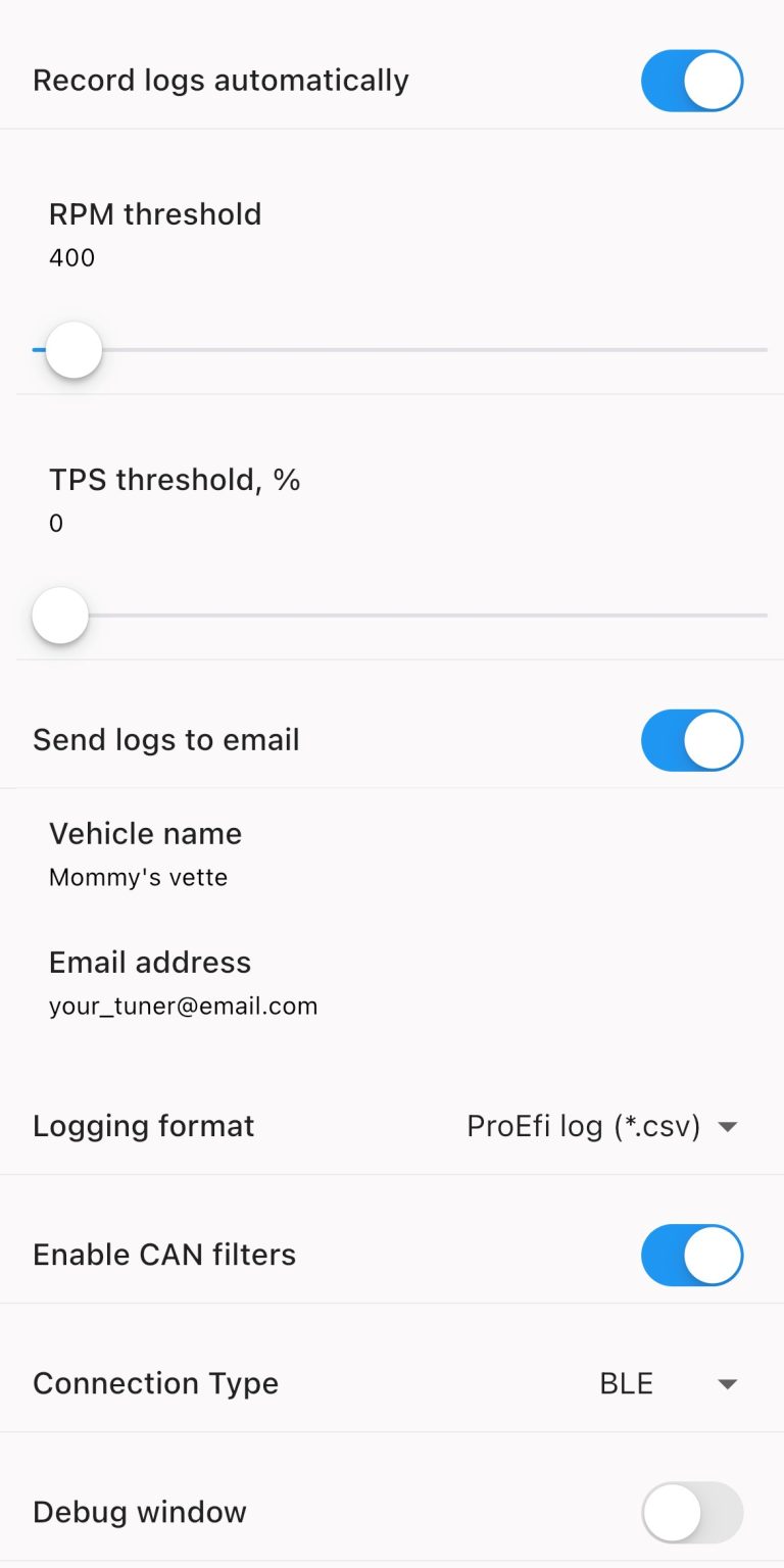 Bluetooth Logger – Pro EFI
